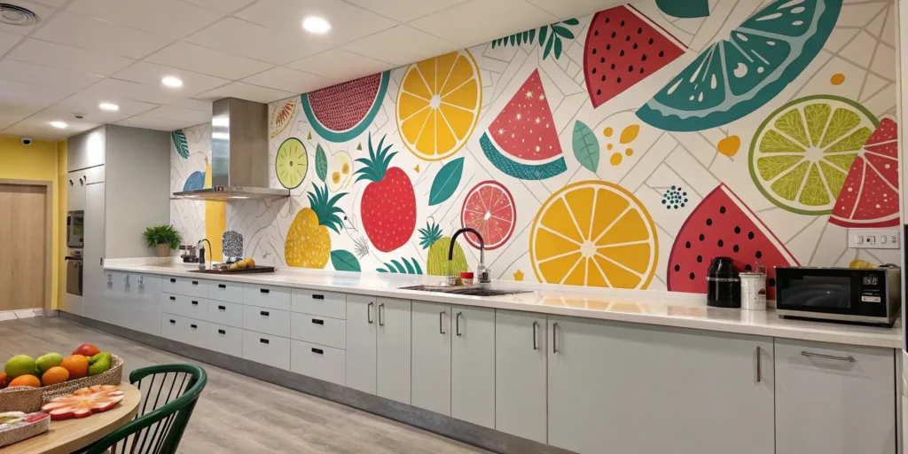 Tableau mural cuisine fruits colorés - déco vibrante pour votre cuisine