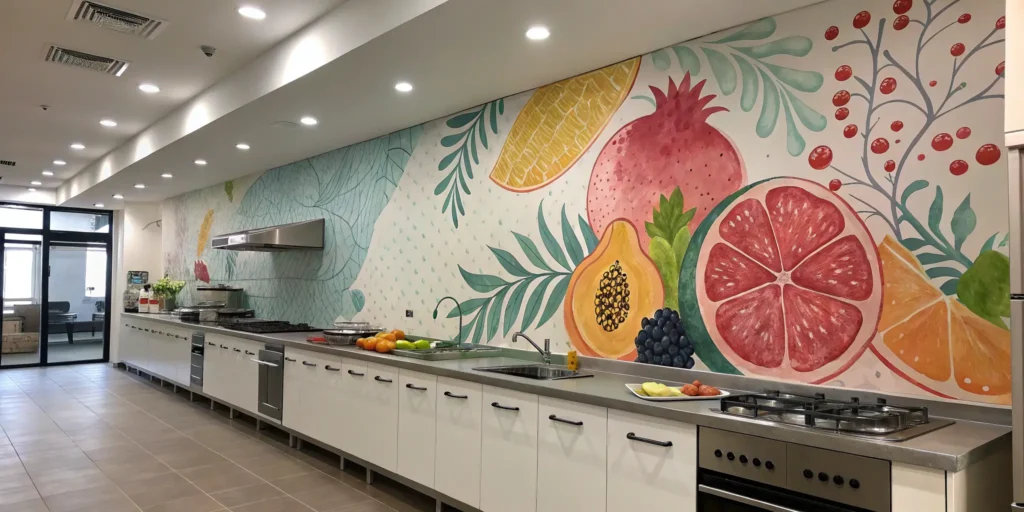 Tableau mural cuisine fruits colorés - déco vibrante pour votre cuisine